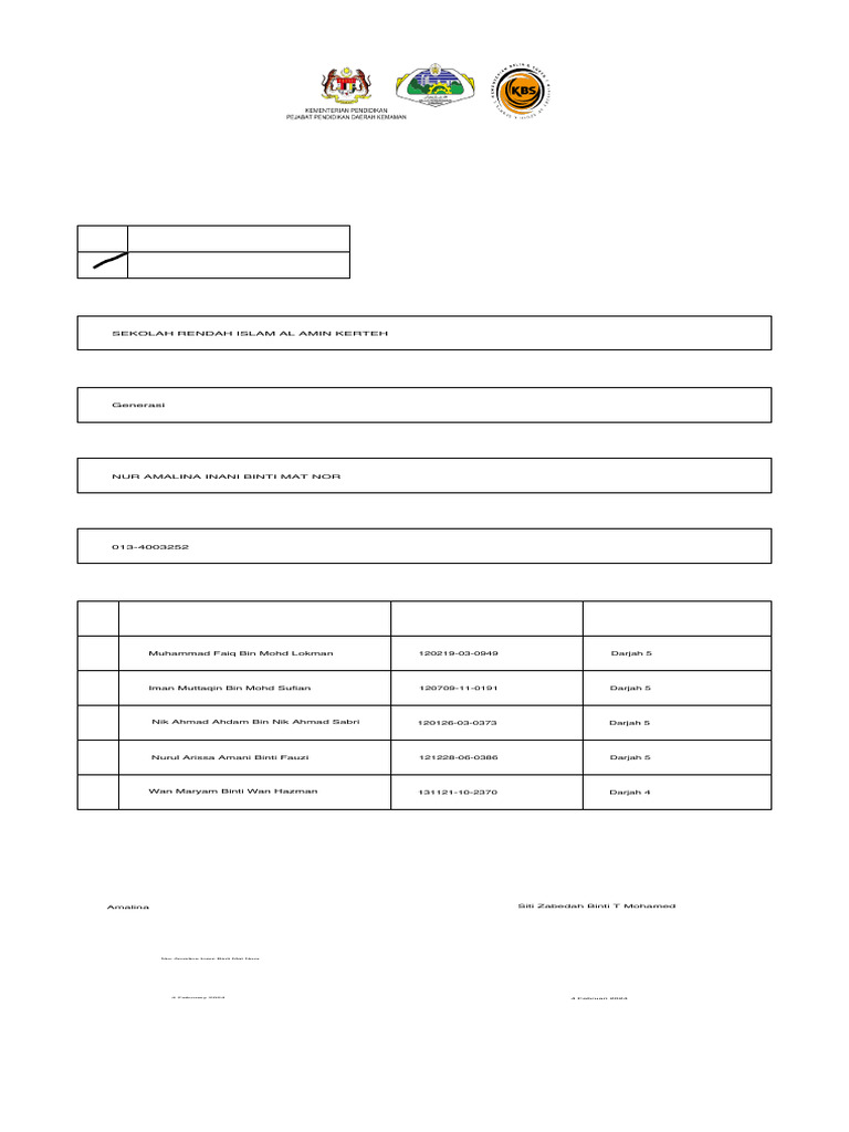 Borang Pendaftaran | PDF