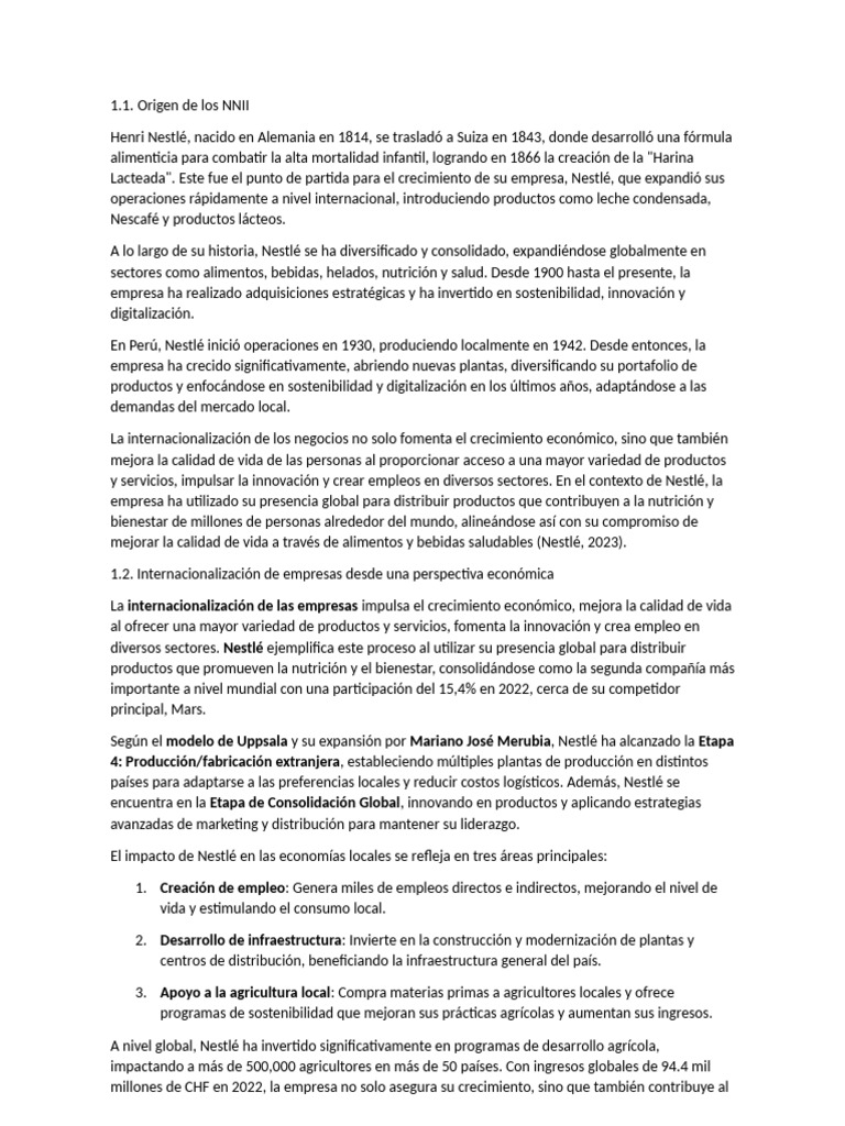 Resumen 1 Origen de Los NNII | PDF