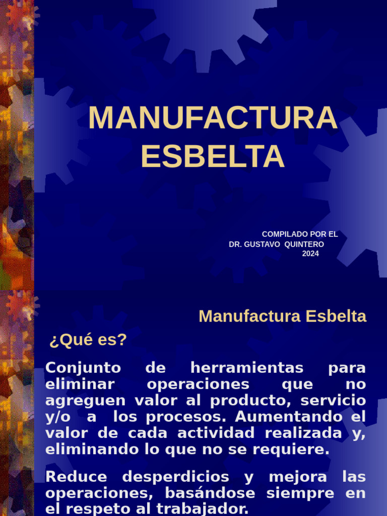 Manufactura Esbelta y 5 s's | PDF