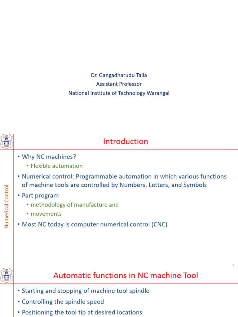 1 - 1 Numerical Control | PDF