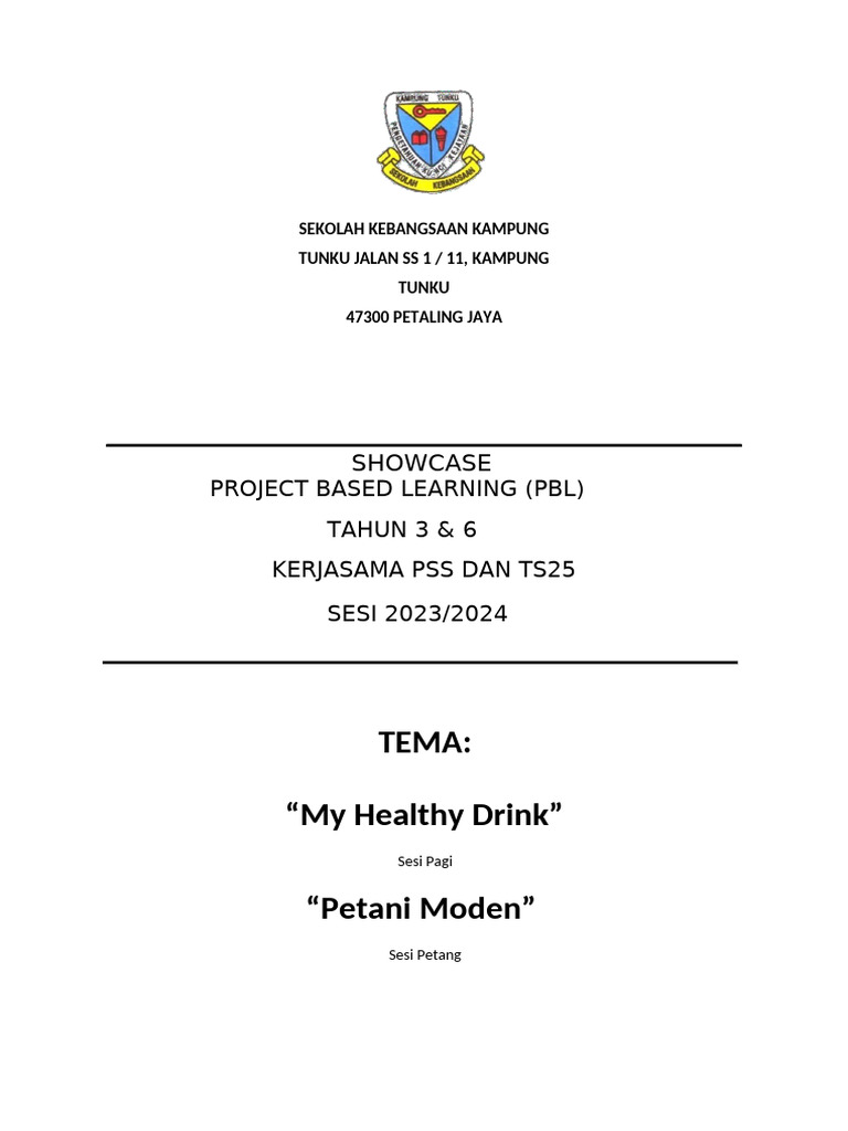 Kertas Kerja PBL | PDF