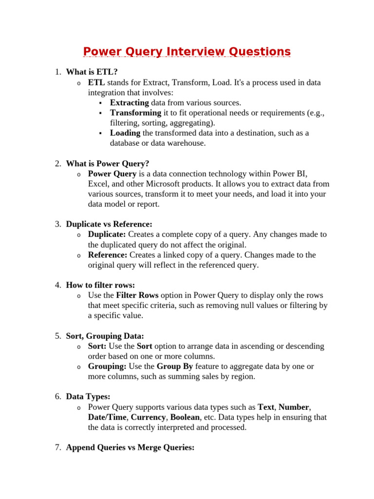 PowerBI Interview Questions | PDF