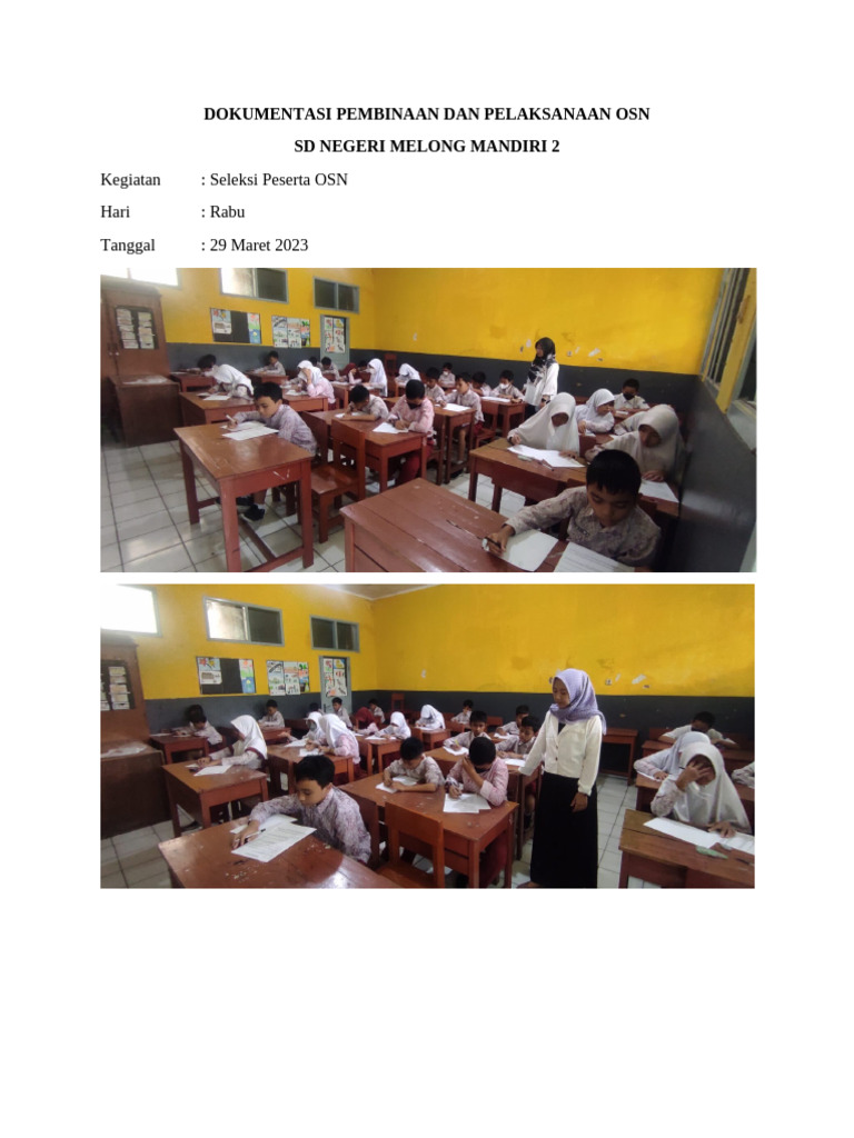 Laporan OSN 2023 | PDF