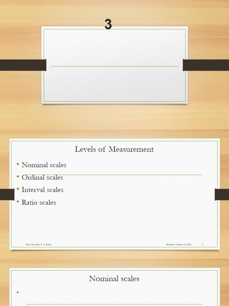 3-Types of Measuring and Scales & Sampling Distributions | PDF