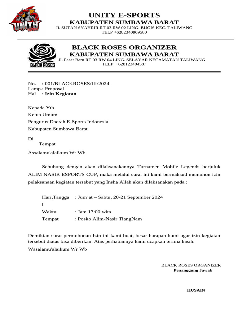 Surat Izin Esi | PDF