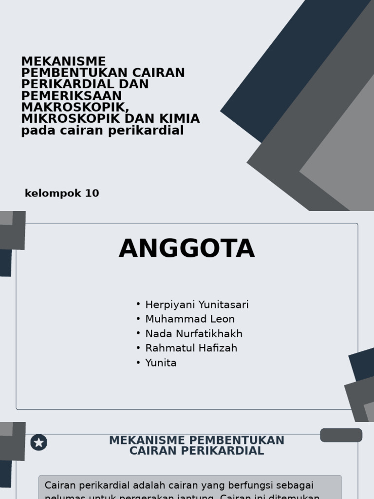 10 - Mekanisme Pembentukan Cairan Perikardial Dan Pemeriksaan ...