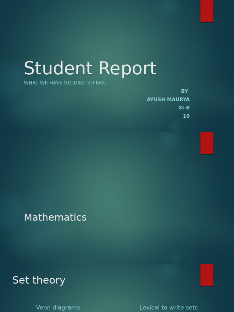 Student Report | PDF
