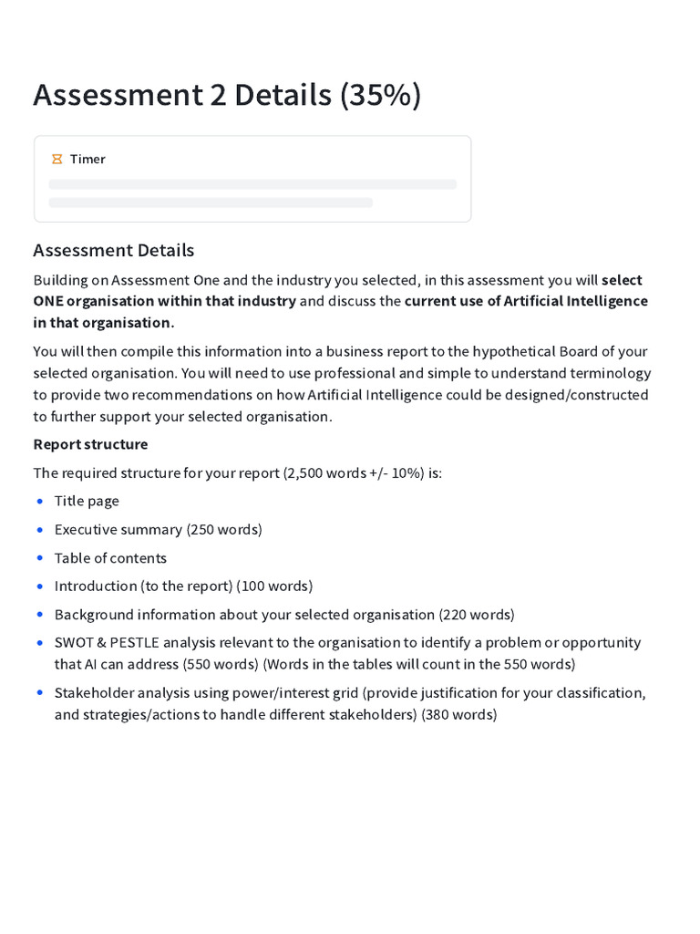Assessment 2 Details (35%) | PDF