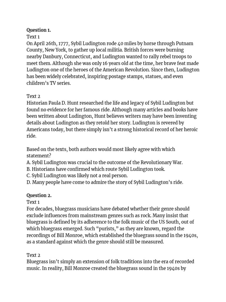 Dual Texts - Homework | PDF