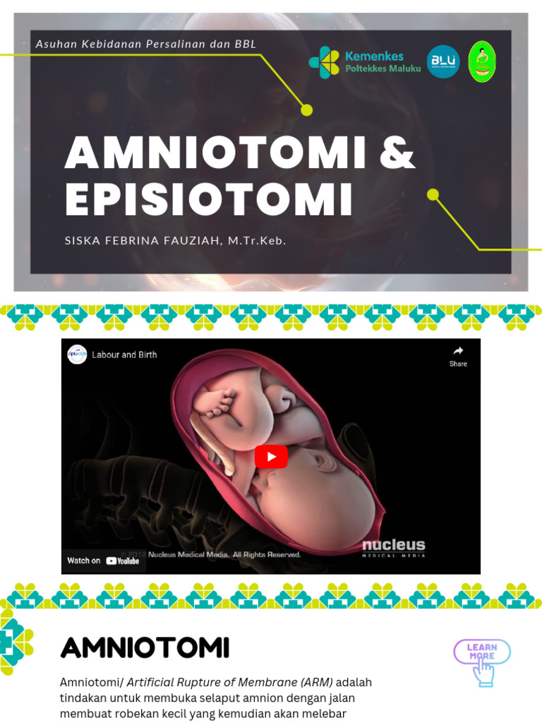 Amniotomi & Episiotomi | PDF