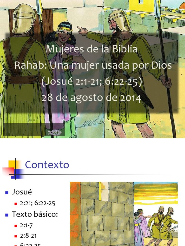 Rahab Una Mujer Usada Por Dios 082814 | PDF | Joshua