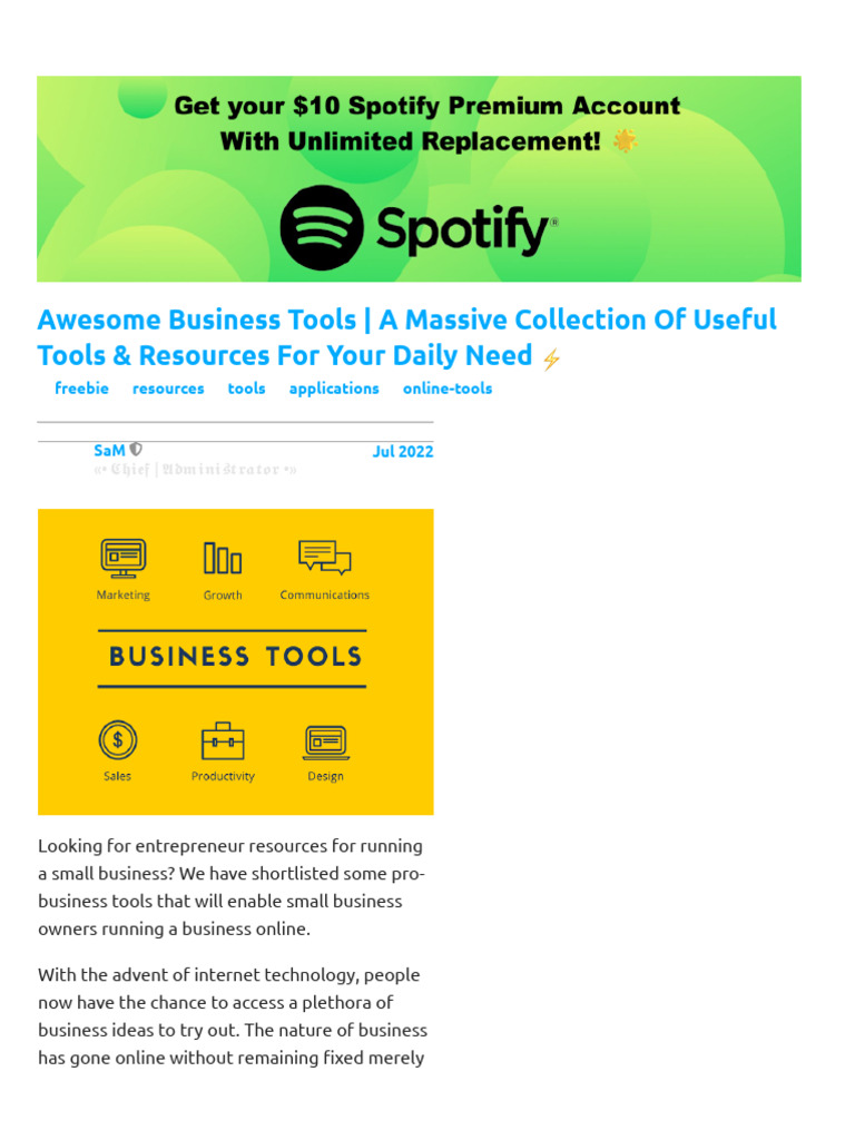 List of My Most Useful Business Apps | PDF