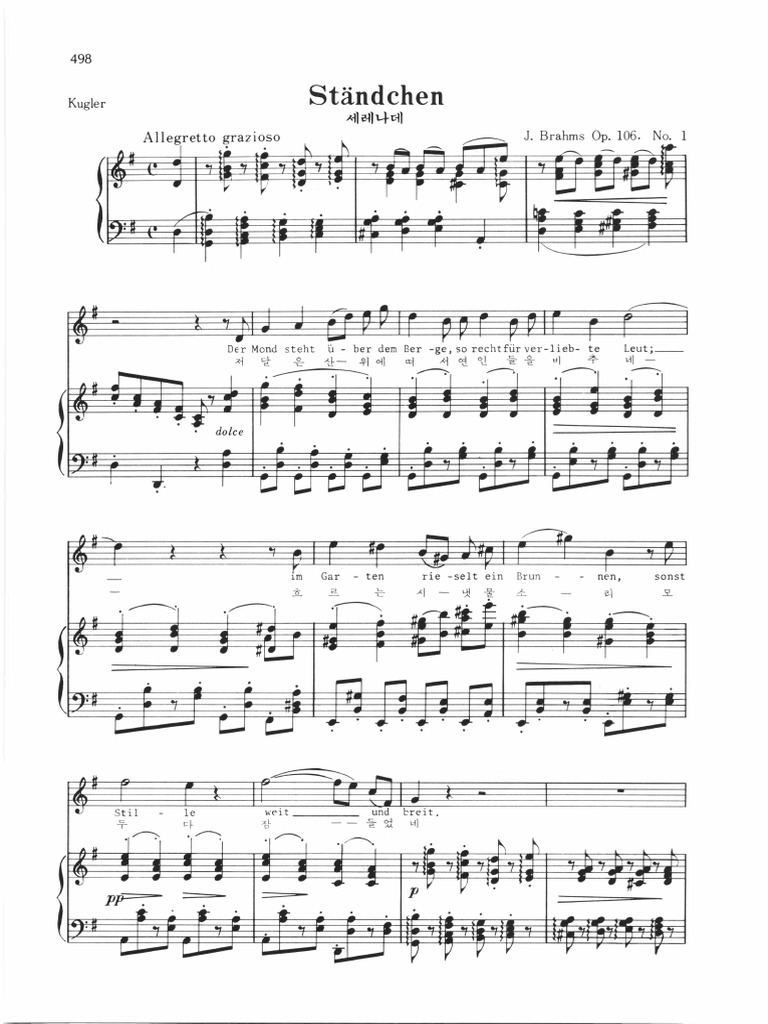 Ständchen - J. Brahms | PDF