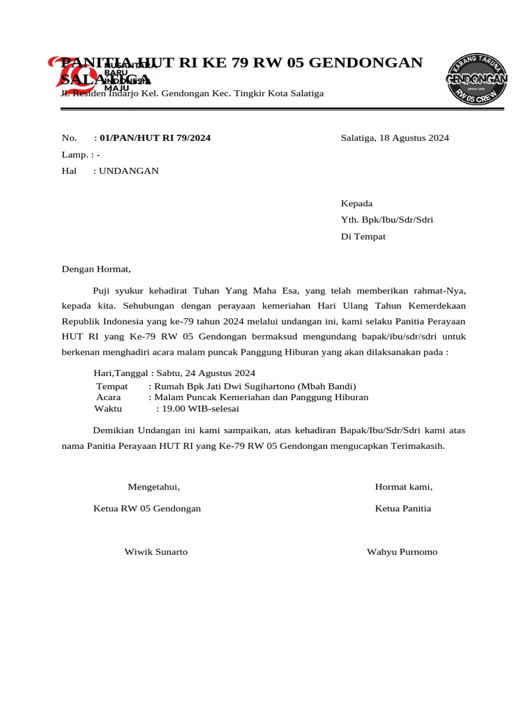 Undangan Malam Puncak-1 | PDF