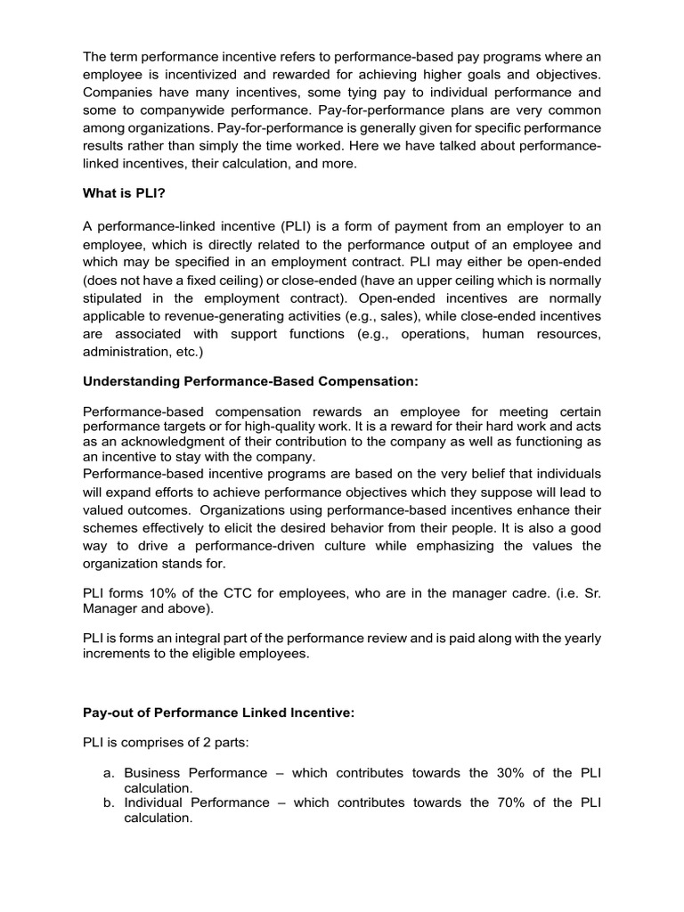PLI Calculation | PDF | Incentive | Employment