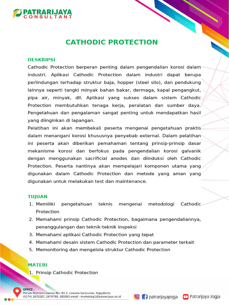 CATHODIC PROTECTION - Materi | PDF