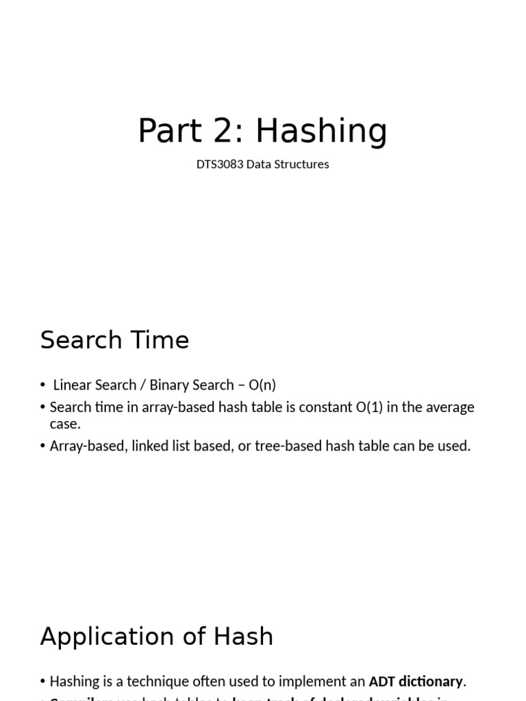 Hashing | PDF