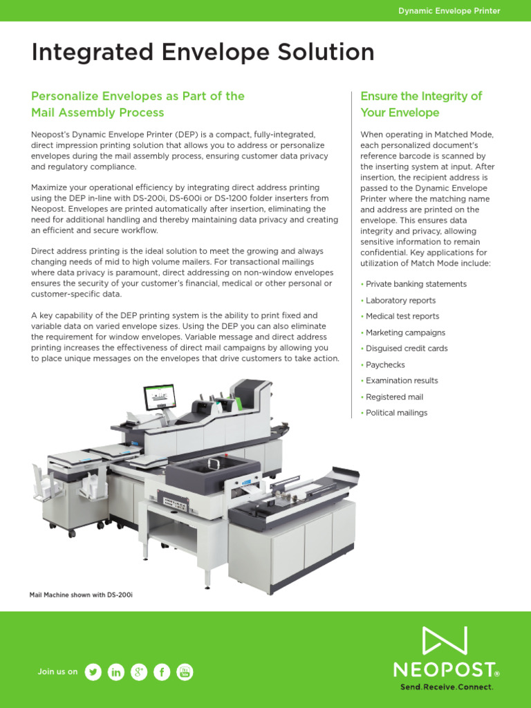 Dynamic Envelope Printer | PDF | Envelope | Mail