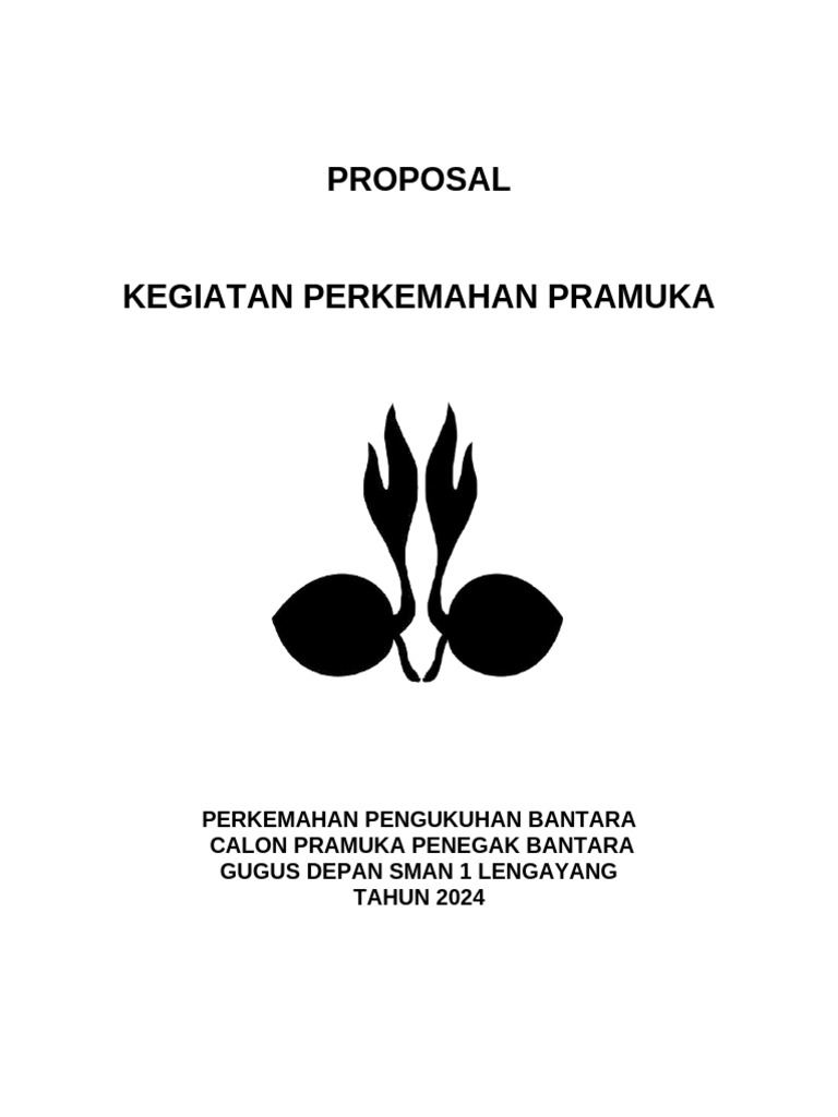 Proposal Pelantikan Calon Pramuka Bantara Penegak Sman 1 Lengayang | PDF