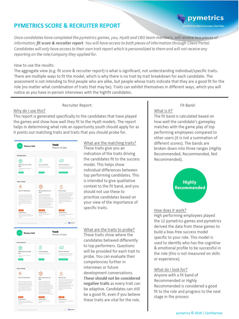 Pymetrics Results | PDF | Recruitment | Business