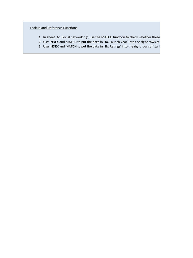 Excel Lookup Functions Guide | PDF | Software Companies Of The United ...