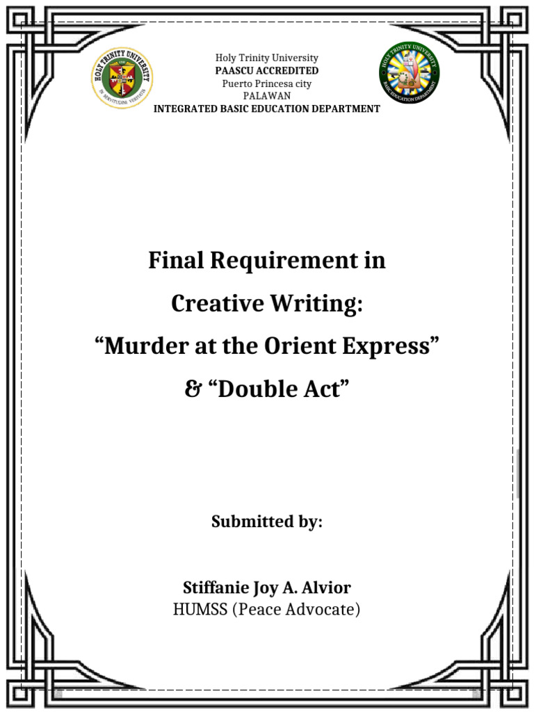 ALVIOR, Murder and Double Act | PDF