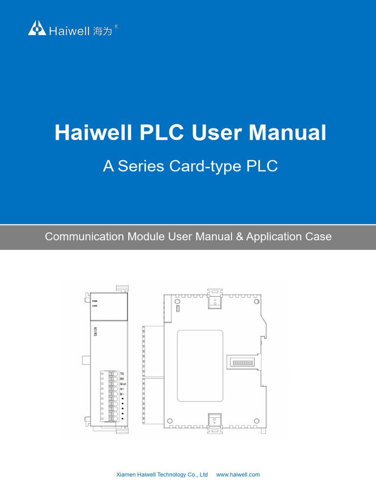 Haiwell PLC Communication Module Manual | PDF | Programmable Logic ...
