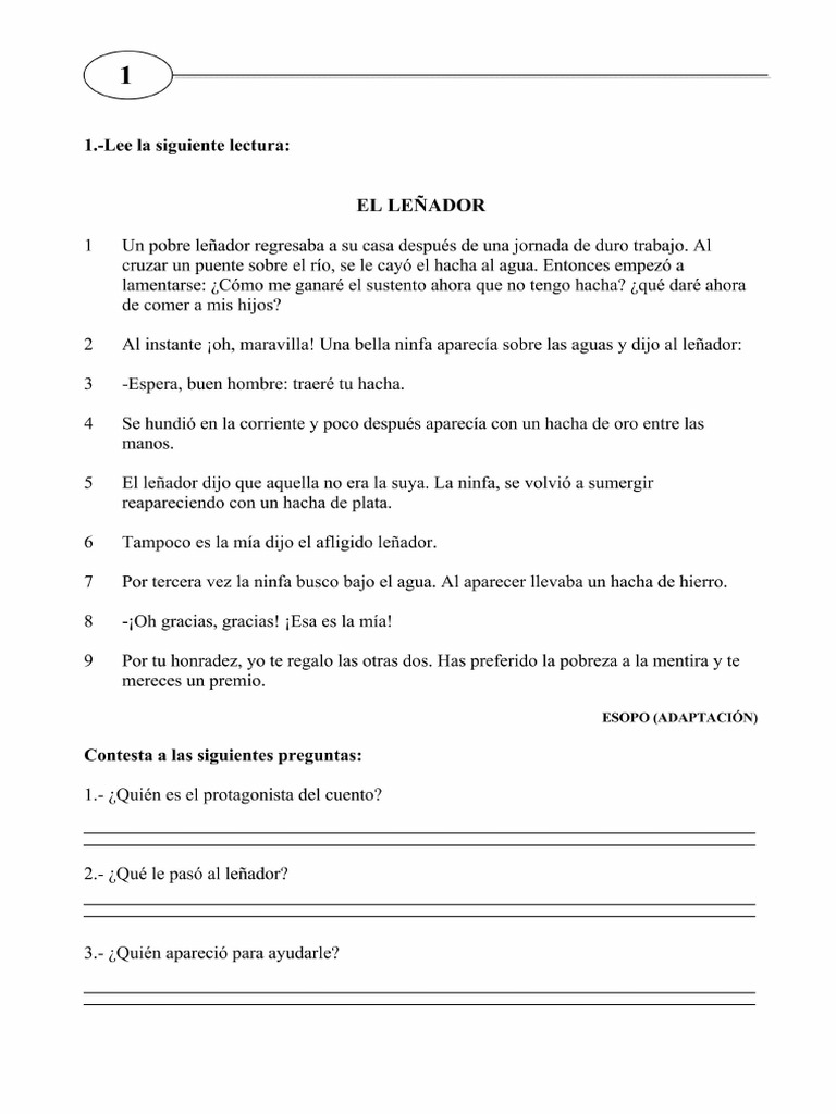 Actividades Comprensión Lectora 4º Grado Pdf