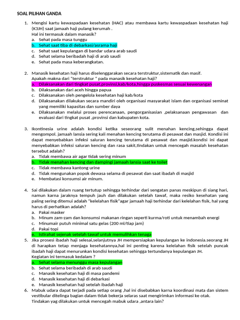Soal Ppih Dan Jawabn | PDF