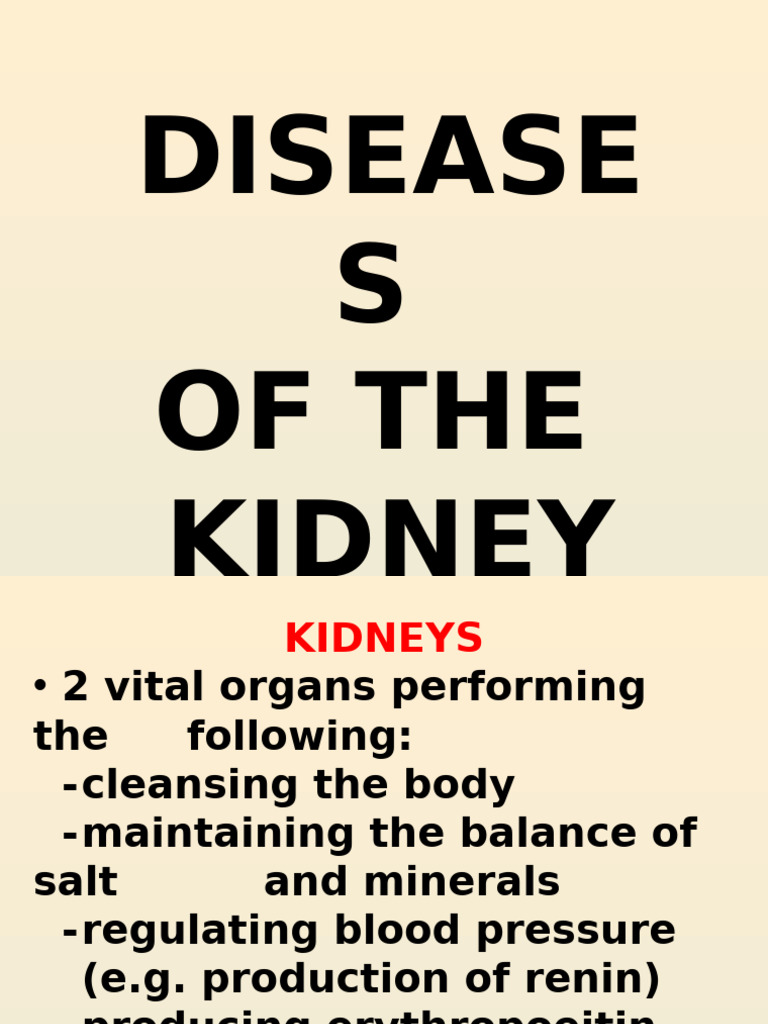 Diseases of The Kidney | PDF