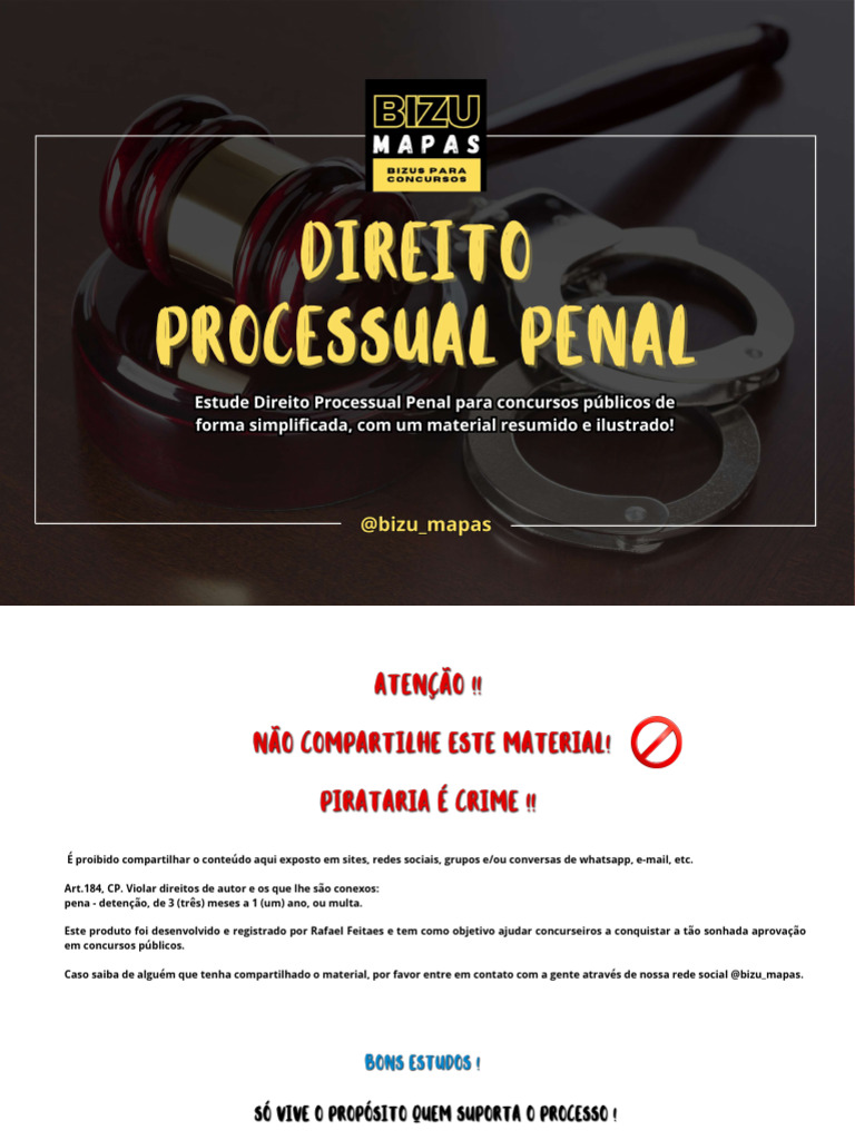 Bizu Mapas - Direito Processual Penal | PDF