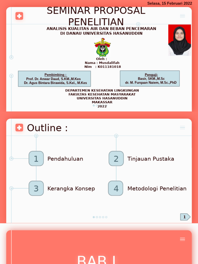 Musdalifah - k011181018 - Analisis Kualitas Air Dan Beban Pencemaran Di ...