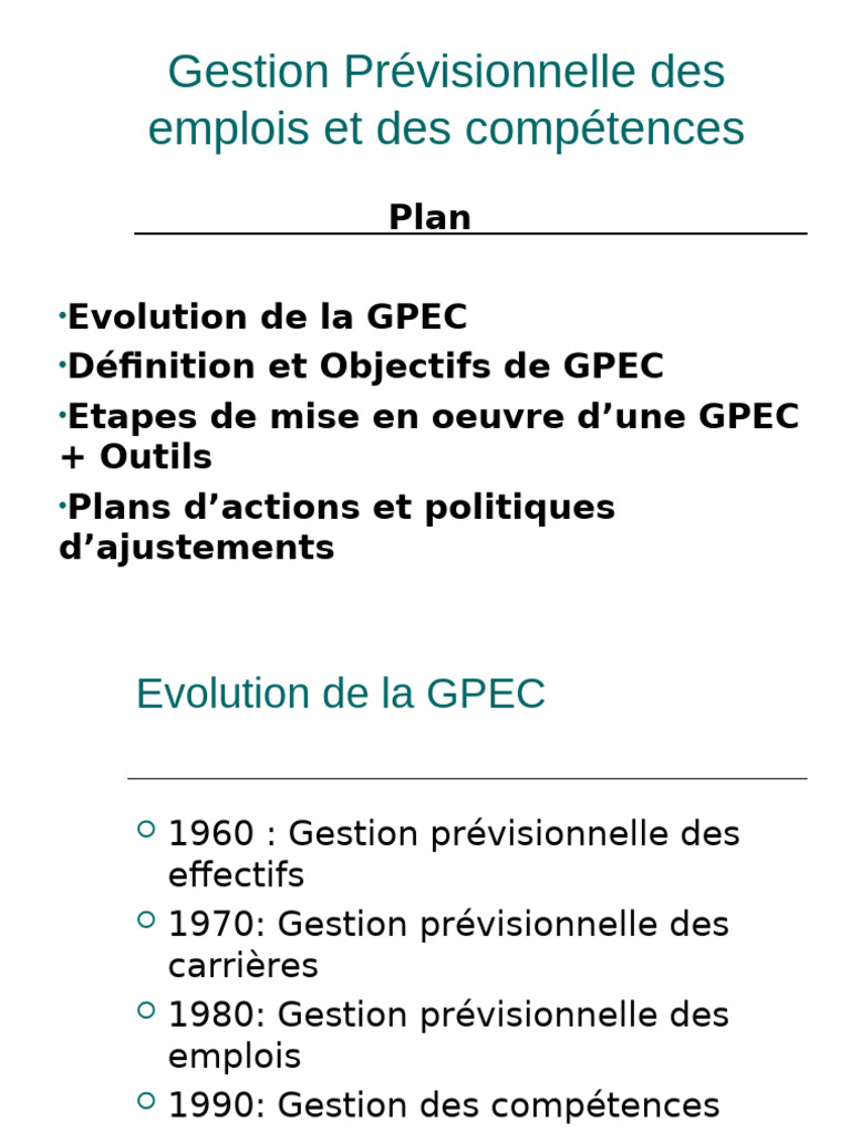 3.chapitre 3 GPEC Séance 2 | PDF