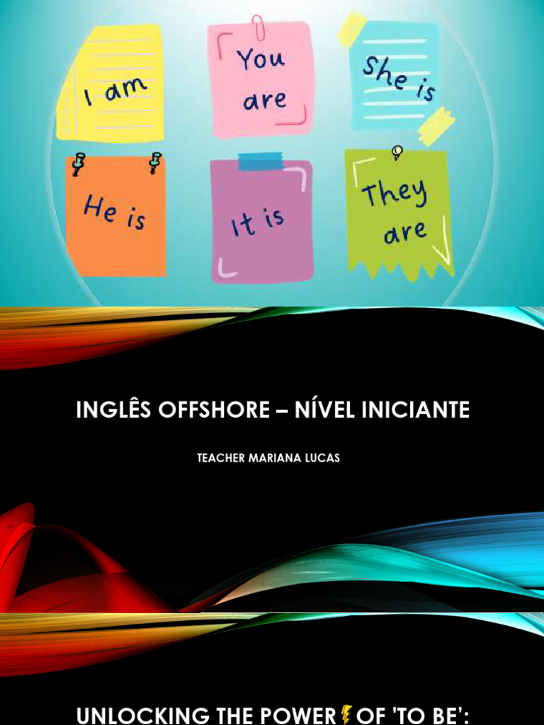 Class 2 - Introducing the verb 'to be' | PDF