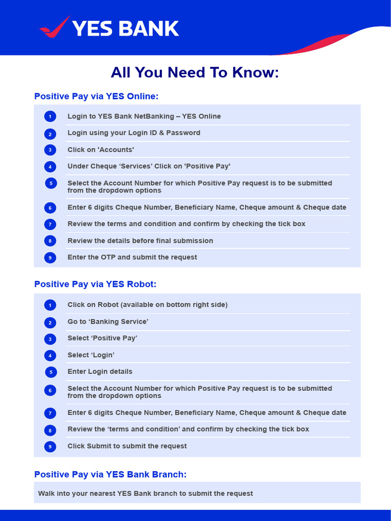 Ybl Positive Pay | PDF