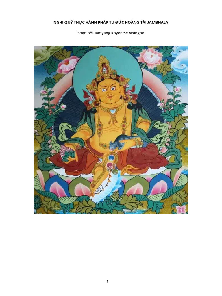 Nghi Qu TH C Hành Pháp Tu Đ C Hoàng Tài Jambhala | PDF