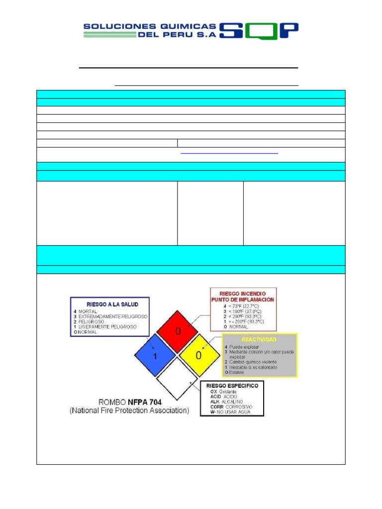 MSDS - Blue Flush-Av | PDF