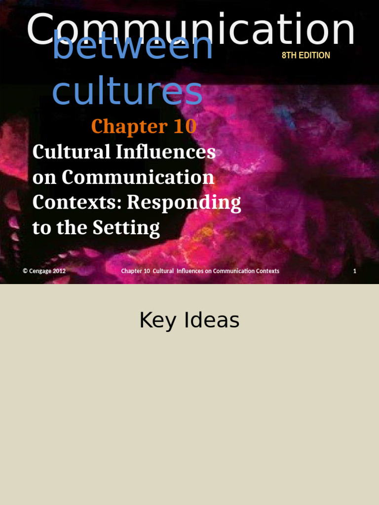 Lecture 9 Chapter10 Cultural Influences On Culture XVGC | PDF