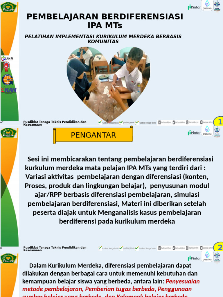 A. Pembelajaran IPA MTs | PDF