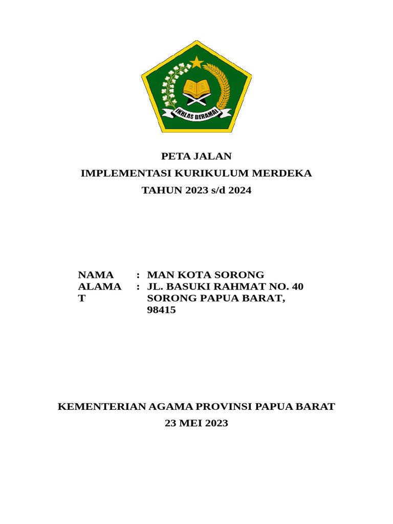 Road Map. Khusus Landasan Hukum | PDF