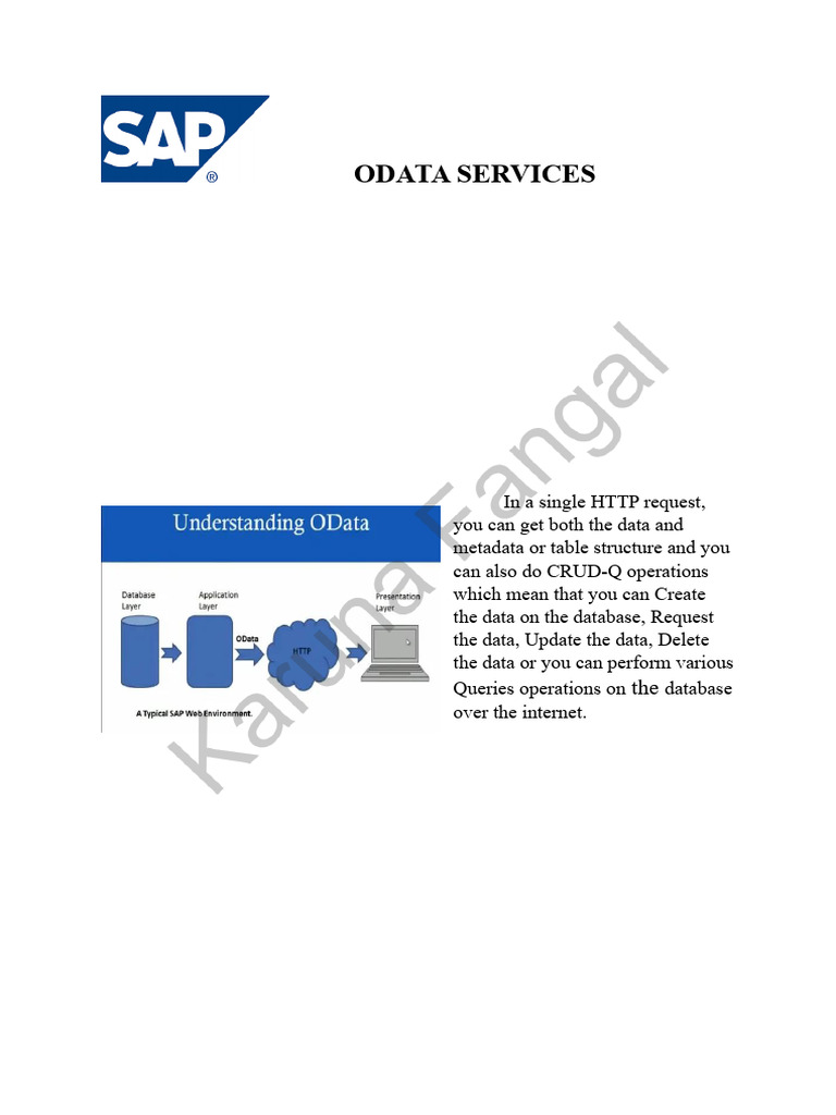 OData Services Explained in Simplest Way by Me 1721891150 | PDF