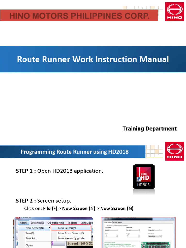 Route Runner Work Instruction Manual | PDF