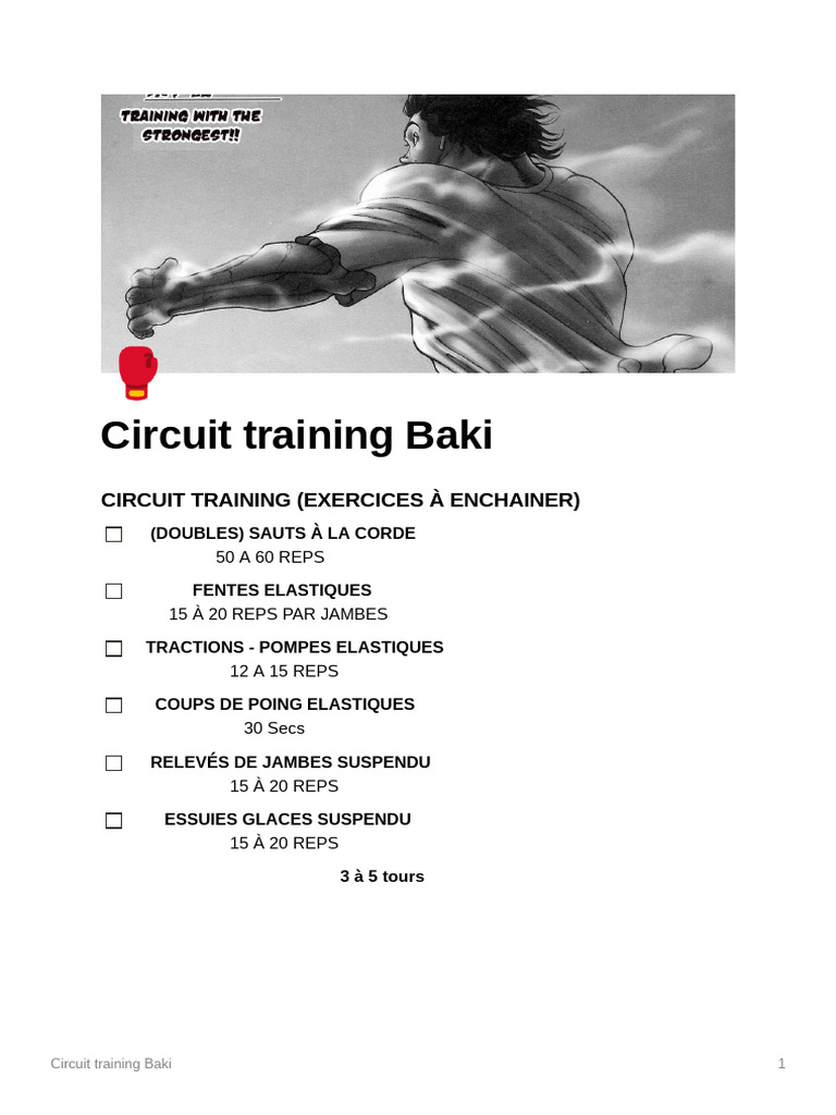 Circuit Training Baki | PDF