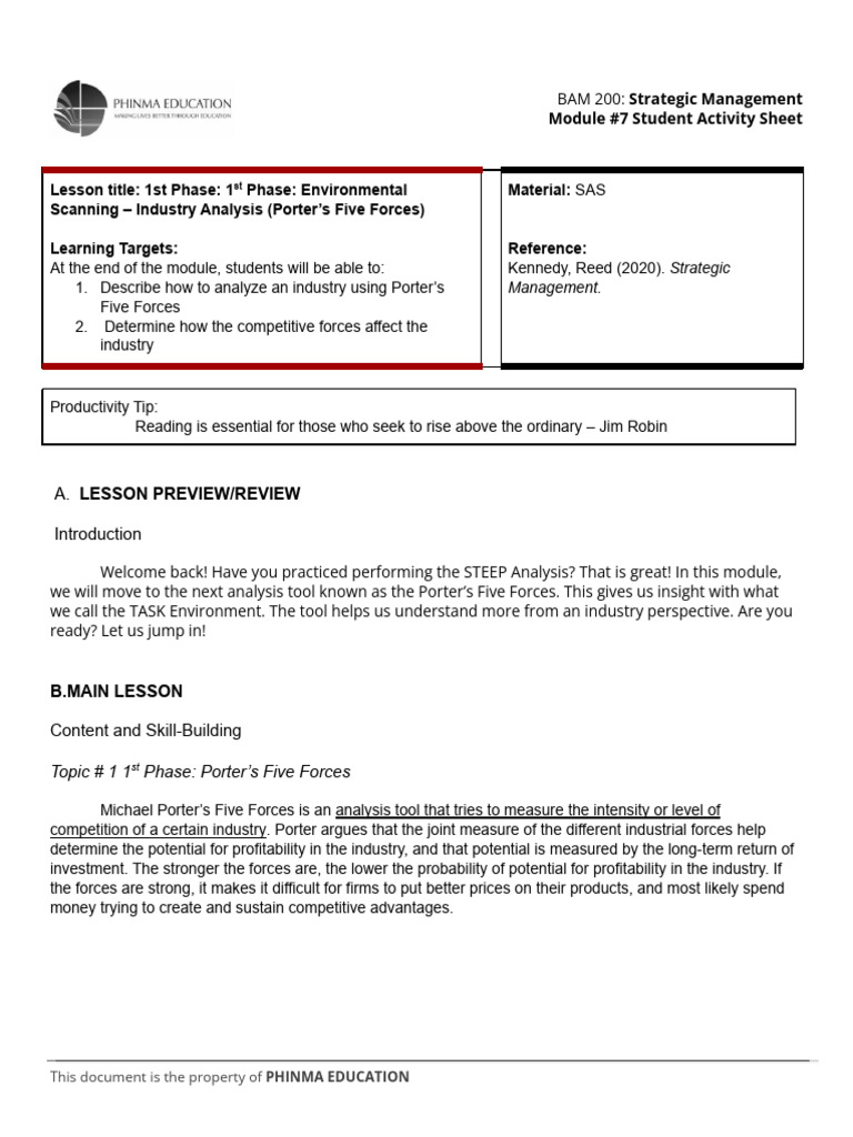 BAM 200 Module #7 SAS | PDF