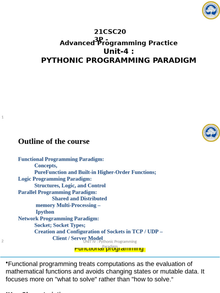 21csc203p-App - Unit 4 | PDF