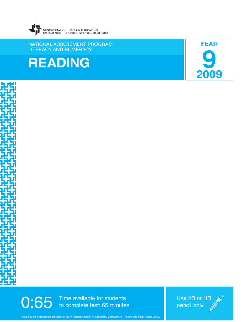 Year 9 Reading 2009 | PDF