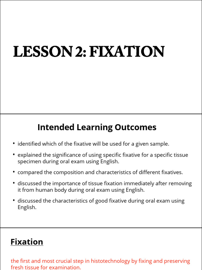 Lesson 2 Fixation | PDF