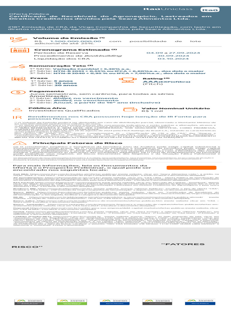 CRA Seara - Material Uniclass - Email VF | PDF