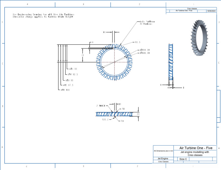 Air Turbine One To Five CC DRW | PDF | Energy Technology | Rotating ...
