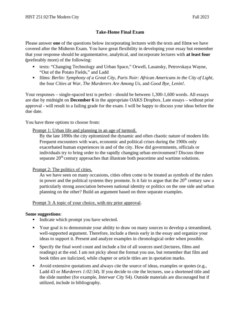 Finalexam 2023 | PDF